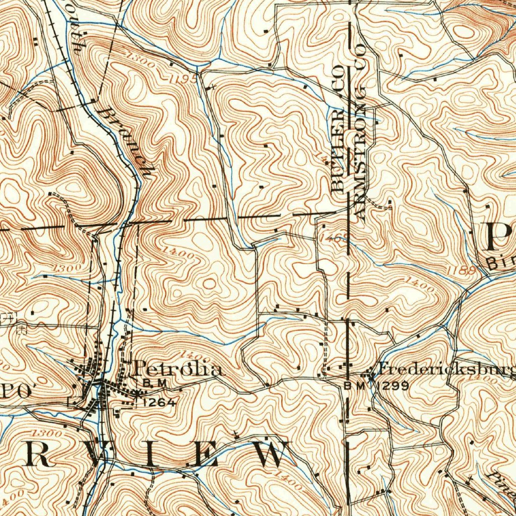 Foxburg, PA (1907, 62500-Scale) Map by United States Geological Survey ...
