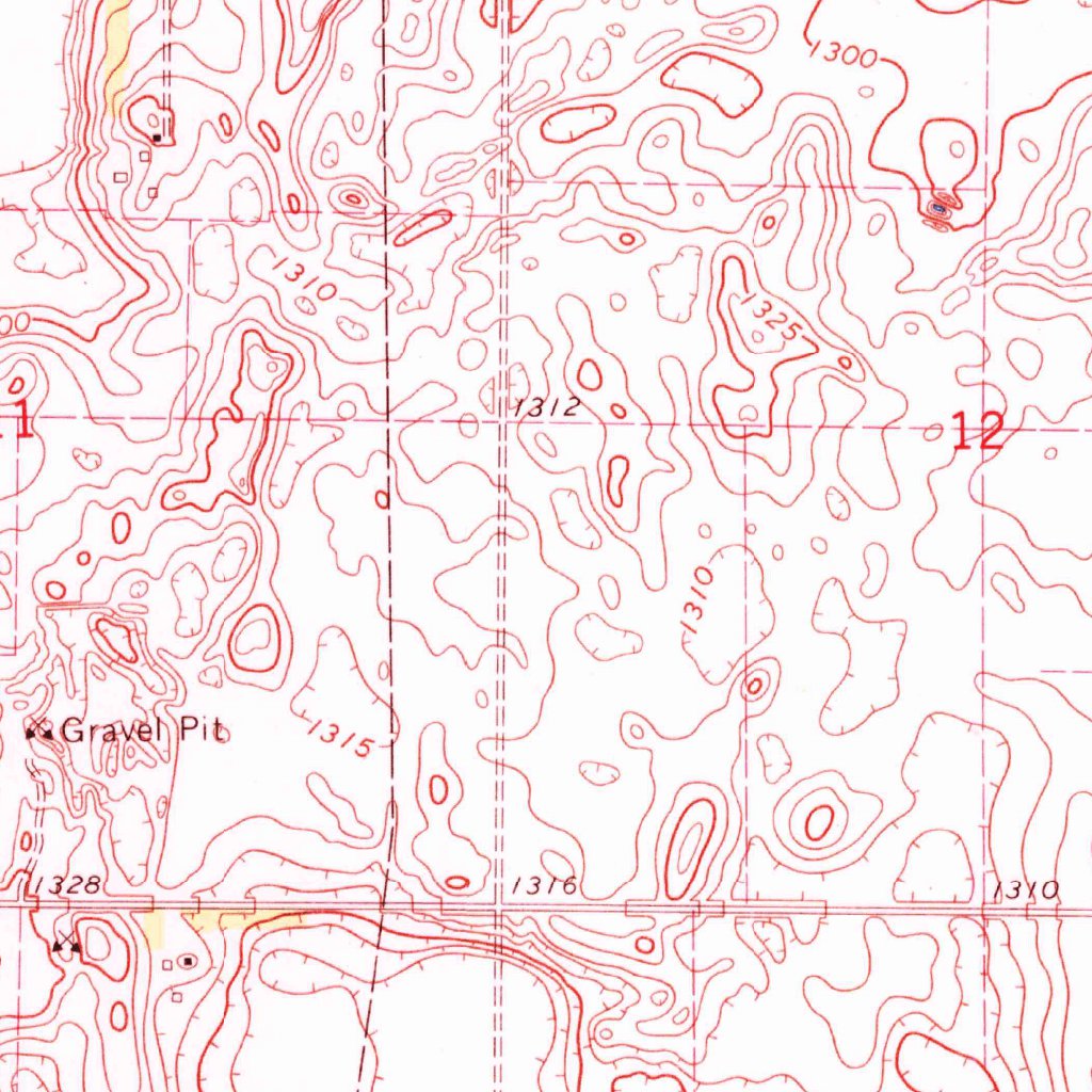 Frankfort SW, SD (1967, 24000-Scale) Map by United States Geological ...