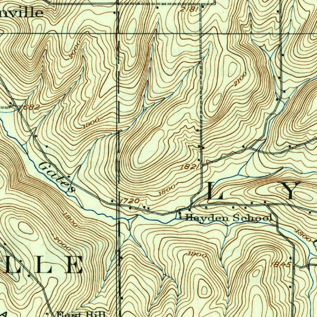 Franklinville, NY (1924, 62500-Scale) Map by United States Geological ...