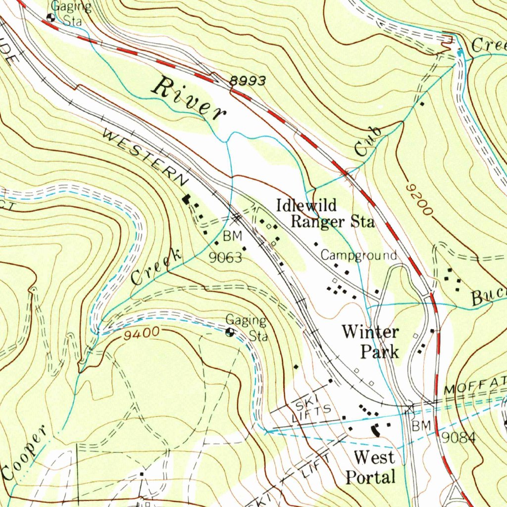 Fraser, CO (1957, 24000-Scale) Map by United States Geological Survey ...