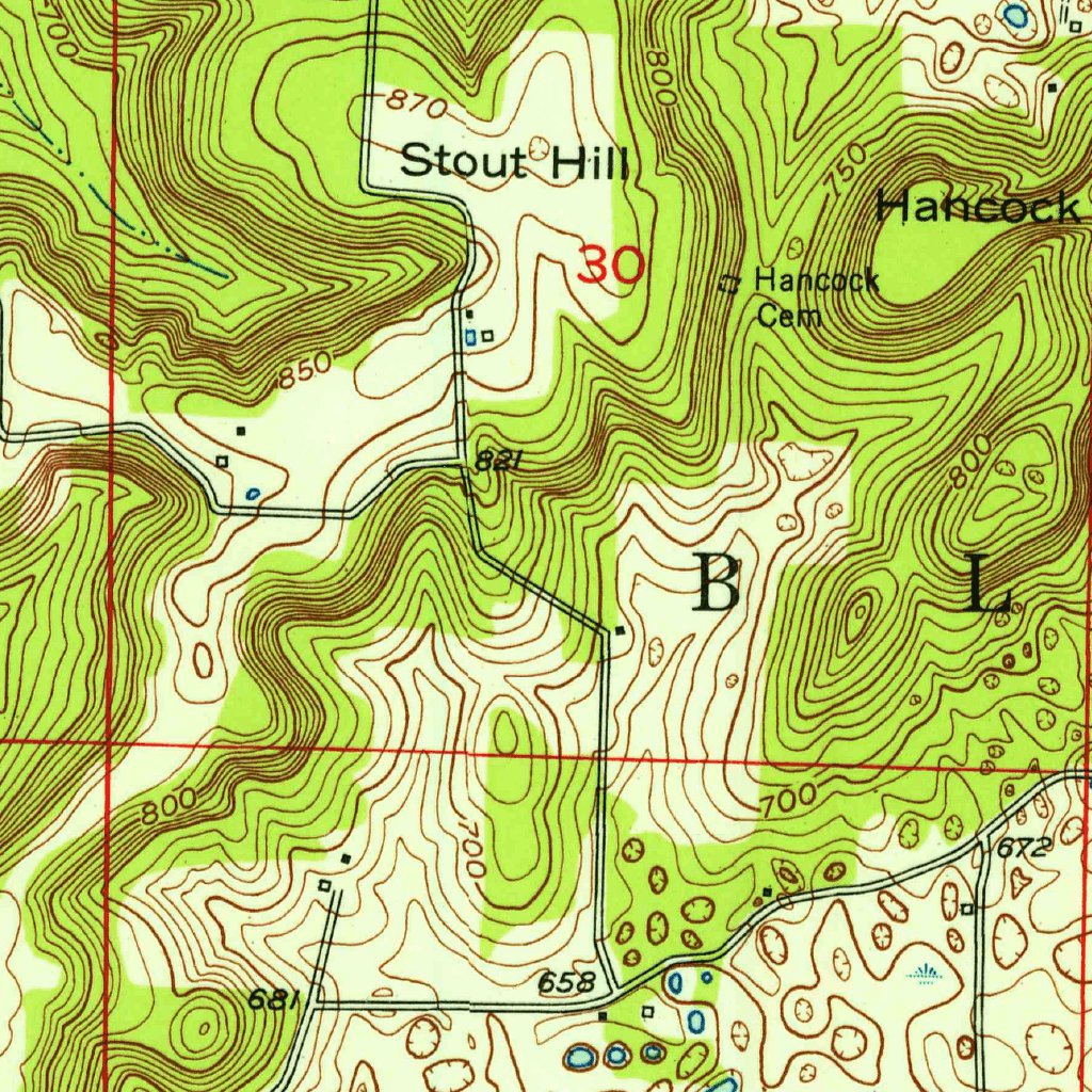 Fredericksburg, IN (1953, 24000-Scale) Map by United States Geological ...
