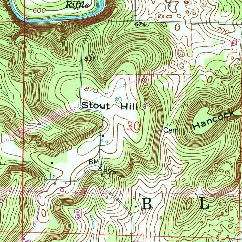 Fredericksburg, IN (1966, 24000-Scale) Map by United States Geological ...
