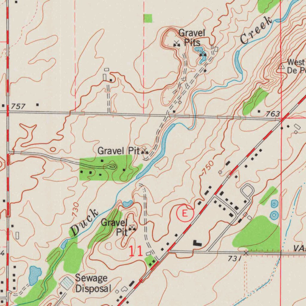Freedom, WI (1974, 24000-Scale) Map by United States Geological Survey ...