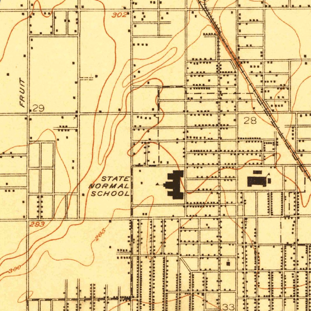 Fresno North, CA (1923, 31680-Scale) Map by United States Geological ...