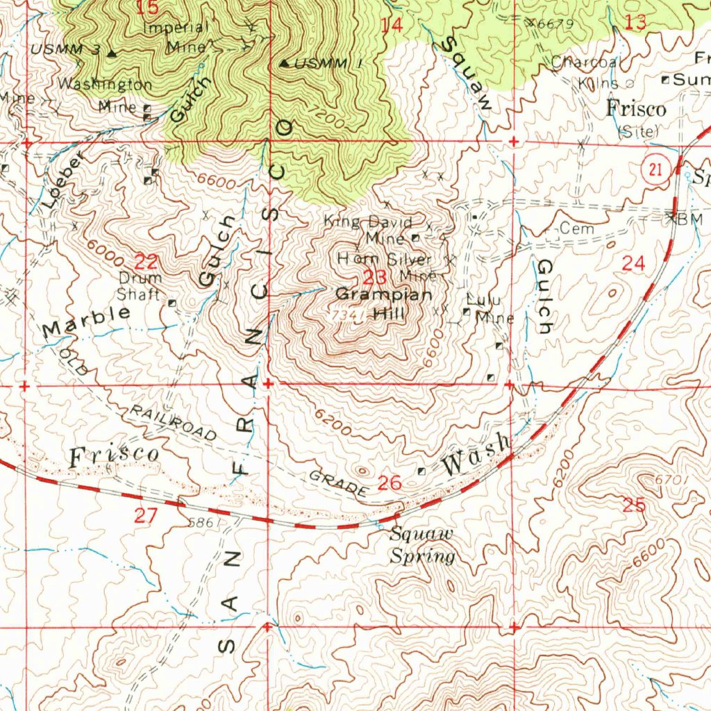Frisco, UT (1959, 62500-Scale) Map by United States Geological Survey ...
