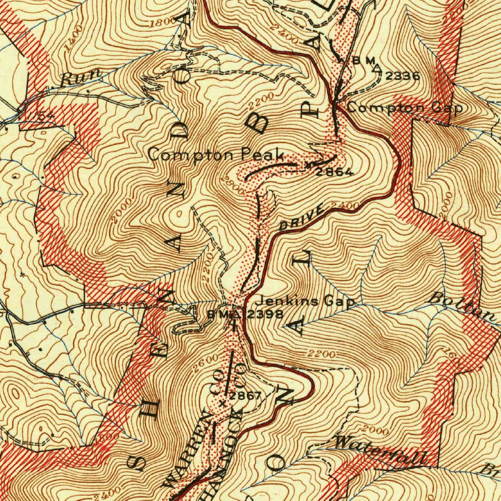 Front Royal, VA (1944, 62500-Scale) Map by United States Geological ...