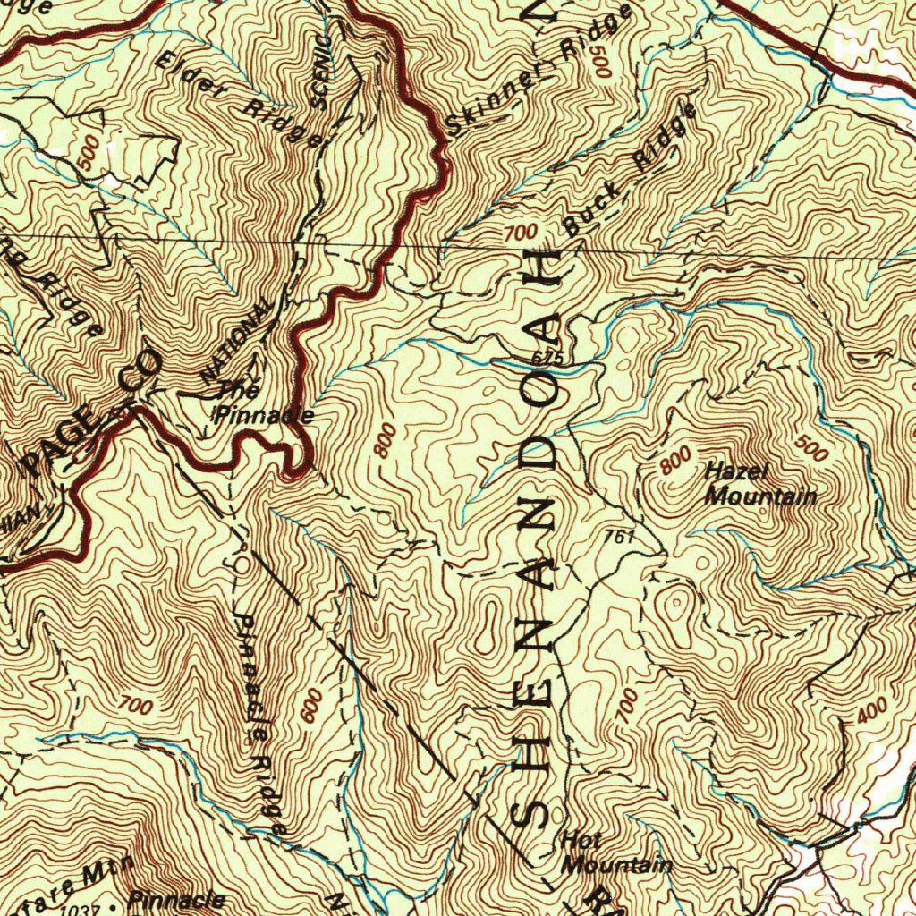 Front Royal, VA-WV (1986, 100000-Scale) Map by United States Geological ...