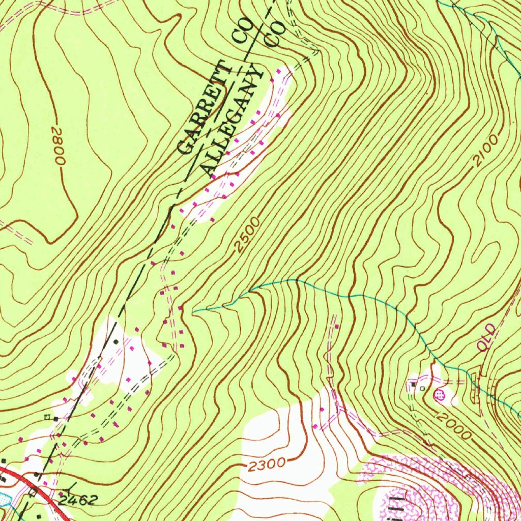 Frostburg, MD-PA (1949, 24000-Scale) Map by United States Geological ...