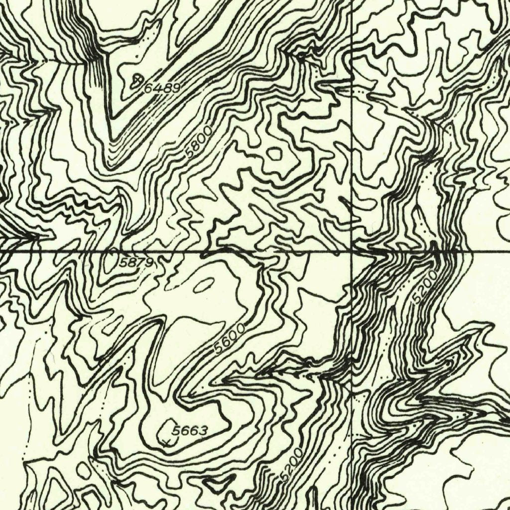Fry Spring, UT (1954, 24000-Scale) Map by United States Geological ...