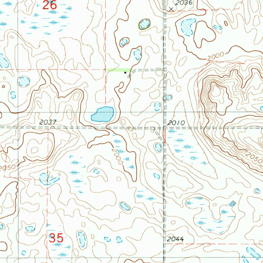 Gackle South, ND (1983, 24000-Scale) Map by United States Geological ...