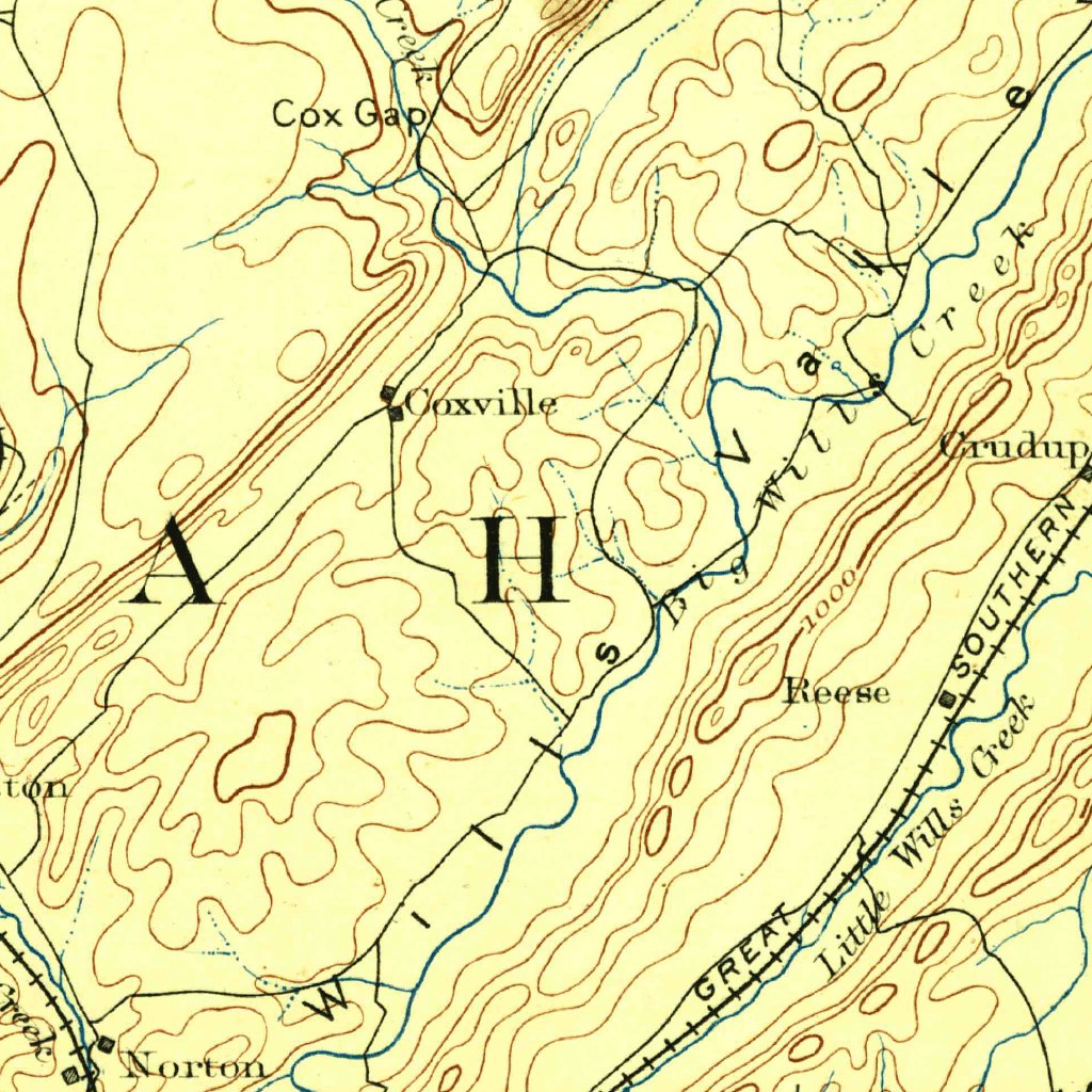 Gadsden, AL (1892, 125000-Scale) Map by United States Geological Survey ...