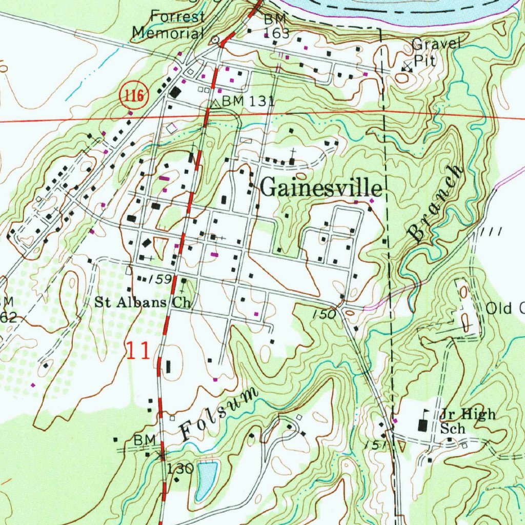 Gainesville, AL (1970, 24000-Scale) Map by United States Geological ...