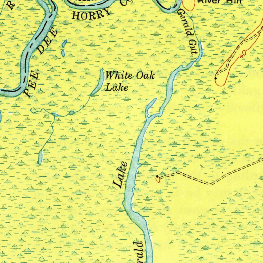 Galivants Ferry, SC (1950, 24000-Scale) Map by United States Geological ...
