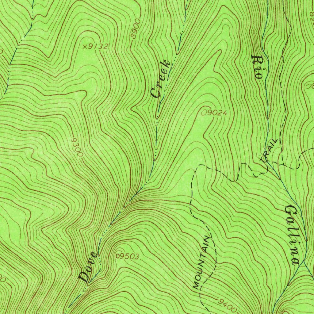 Gallina, NM (1963, 24000-Scale) Map by United States Geological Survey ...