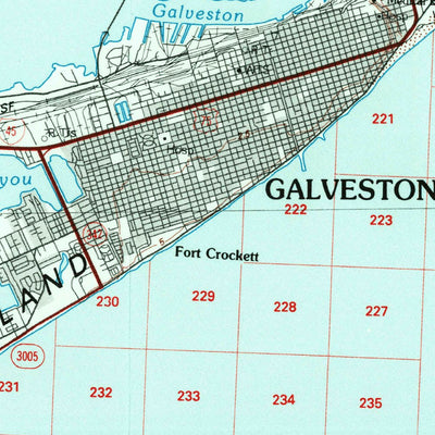Galveston, TX (1983, 100000-Scale) Map by United States Geological ...