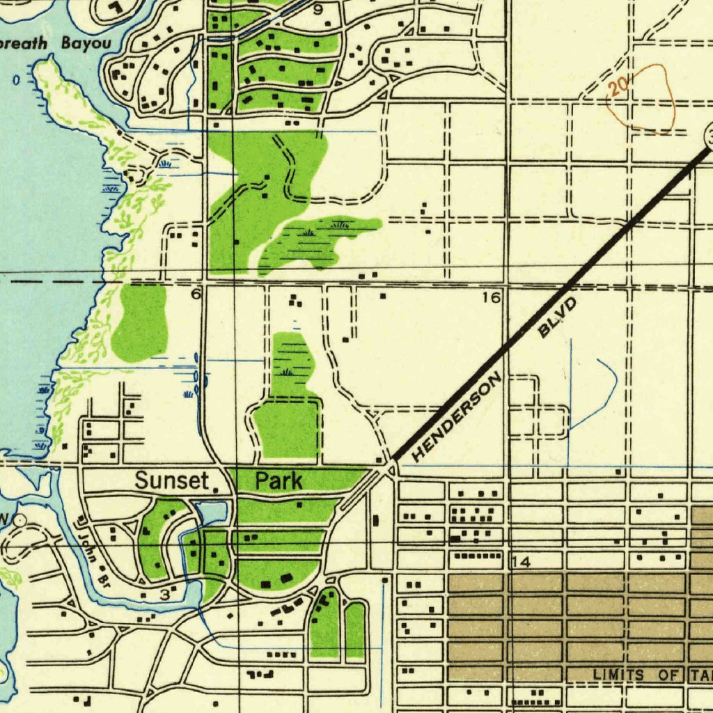 Gandy Bridge, FL (1943, 31680-Scale) Map by United States Geological ...