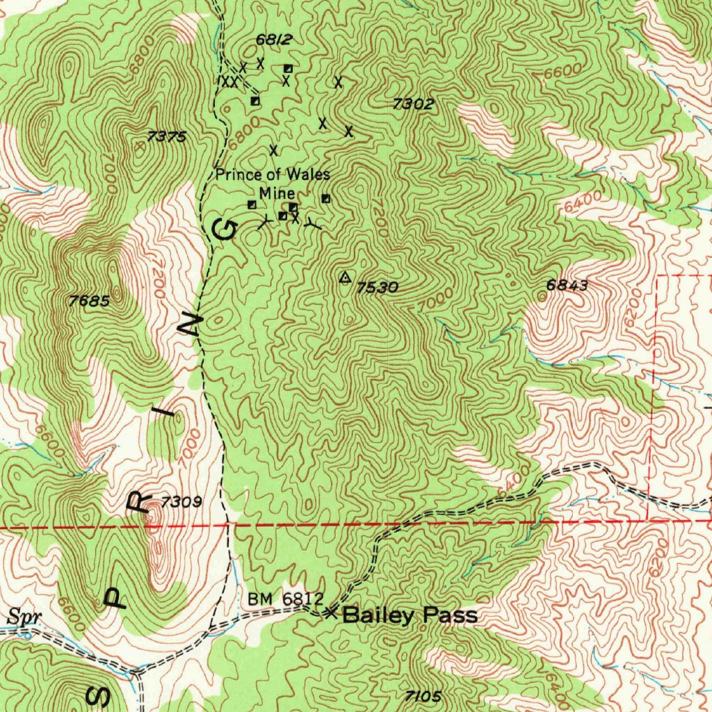 Garden Valley, NV (1949, 62500-Scale) Map by United States Geological ...
