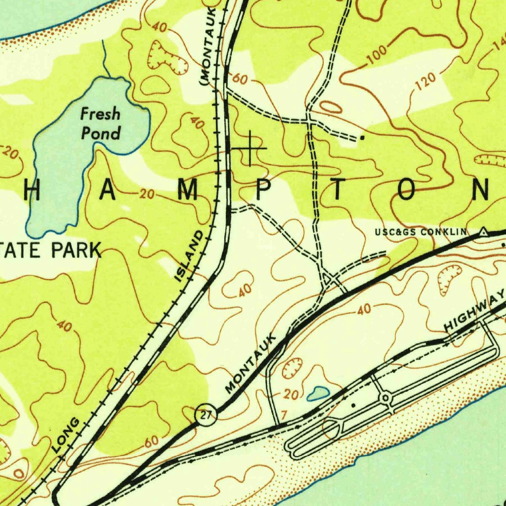 Gardiners Island East, NY (1943, 24000-Scale) Map by United States ...