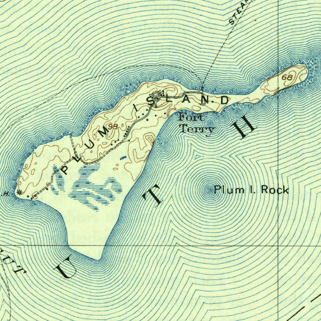 Gardiners Island, NY (1904, 62500-Scale) Map by United States ...
