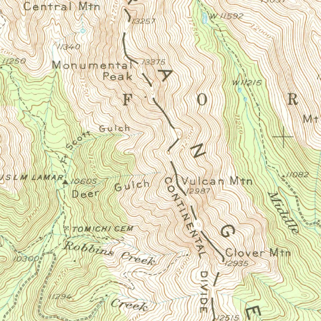 Garfield, CO (1940, 62500-Scale) Map by United States Geological Survey ...