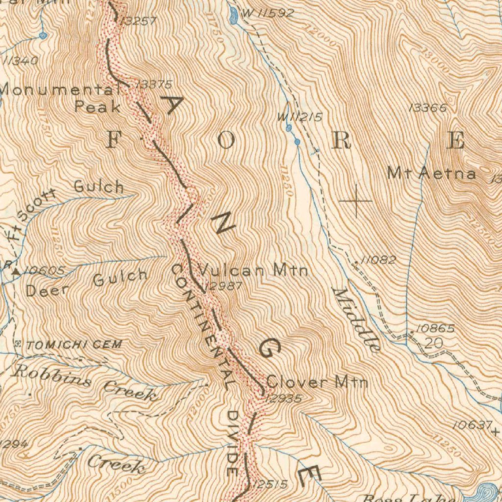 Garfield, CO (1945, 62500-Scale) Map by United States Geological Survey ...