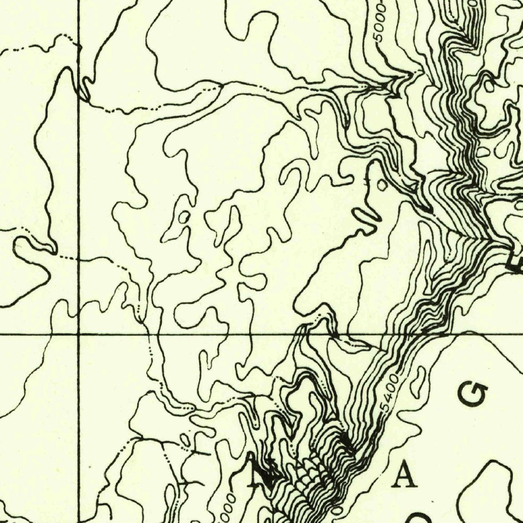 Garnet Ridge, AZ-UT (1952, 24000-Scale) Map by United States Geological ...