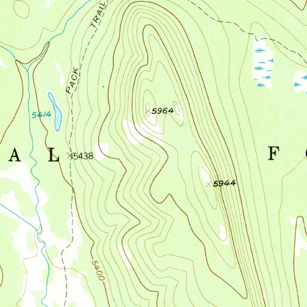 Gates Park, MT (1958, 24000-Scale) Map by United States Geological ...