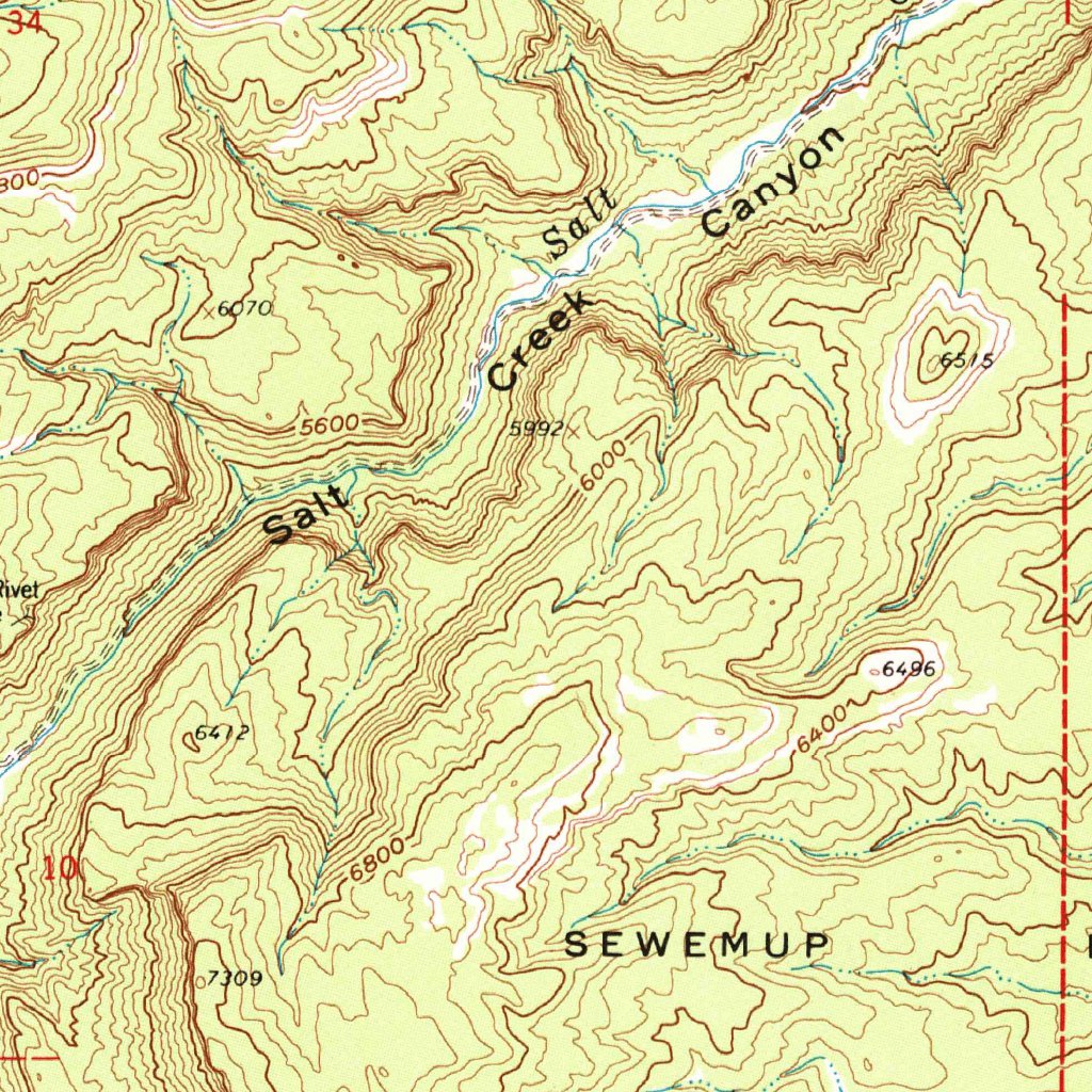 Gateway, CO (1960, 62500-Scale) Map by United States Geological Survey ...