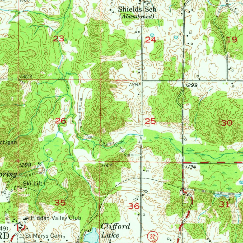 Gaylord, MI (1954, 62500-Scale) Map by United States Geological Survey ...