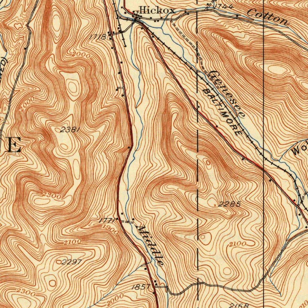Genesee, PA-NY (1937, 62500-Scale) Map by United States Geological ...