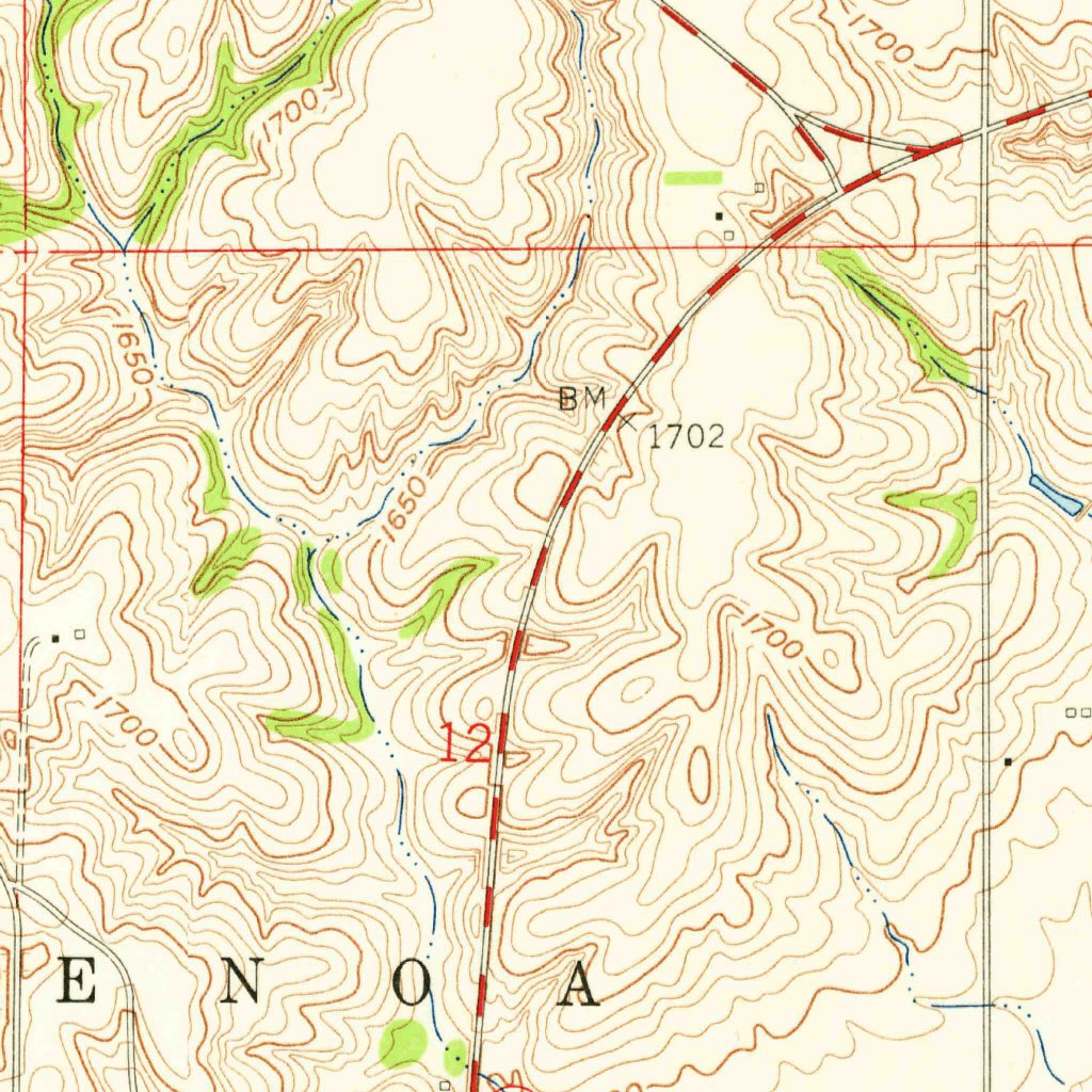 Genoa, NE (1958, 24000-Scale) Map by United States Geological Survey ...