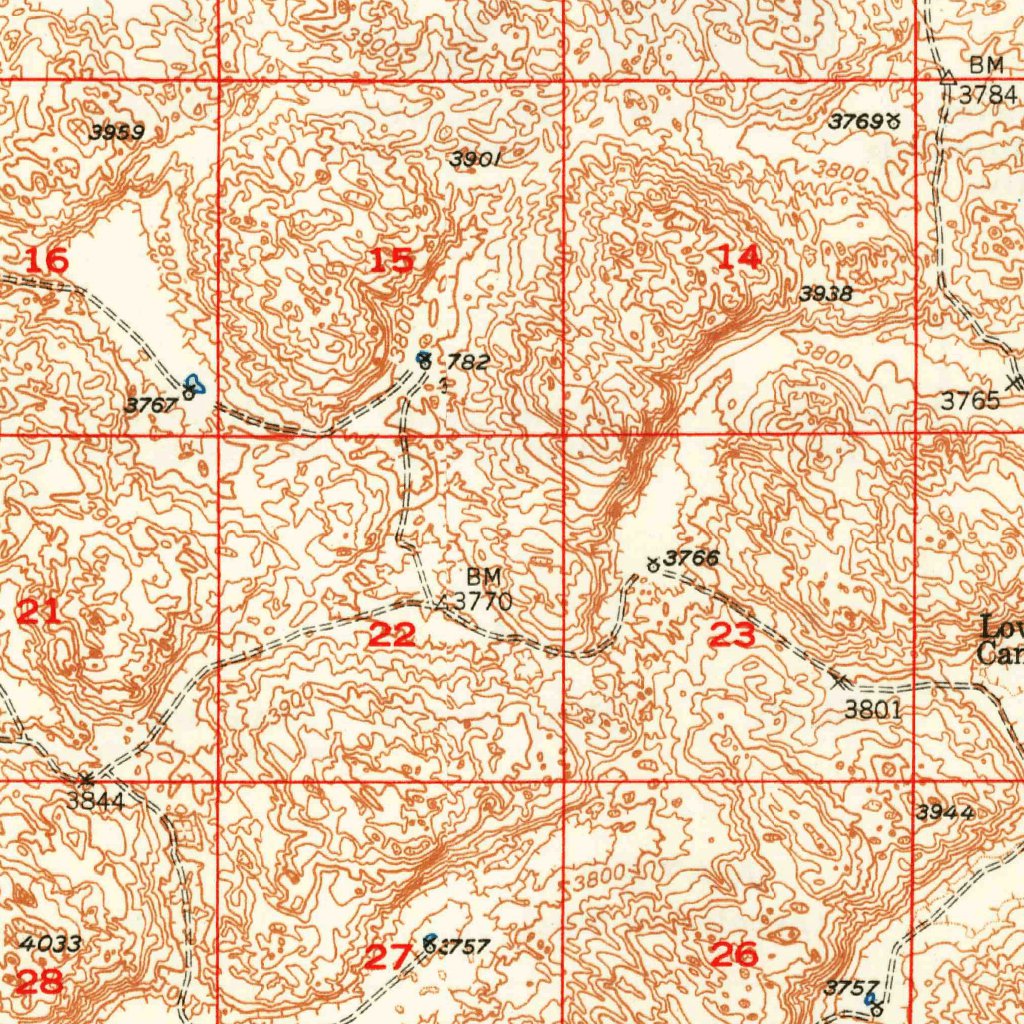 George Lake, NE (1950, 62500-Scale) Map by United States Geological ...