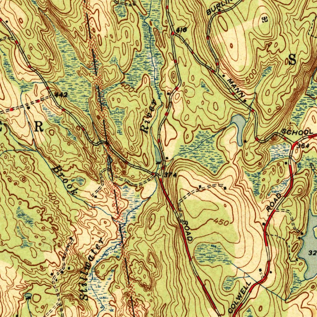 Georgiaville, RI (1943, 31680-Scale) Map by United States Geological ...