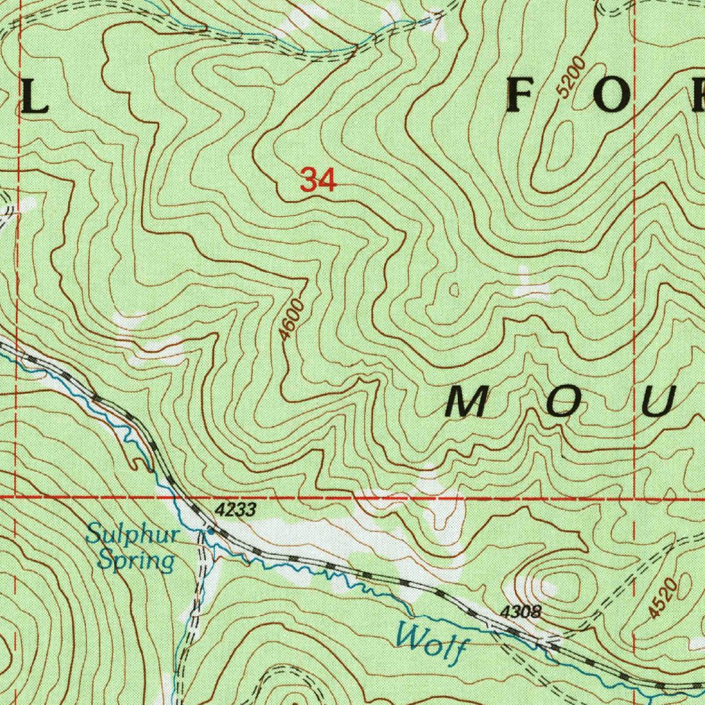 Gerow Butte, OR (1992, 24000-Scale) Map by United States Geological ...