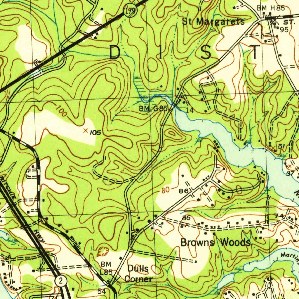 Gibson Island, MD (1944, 31680-Scale) Map by United States Geological ...
