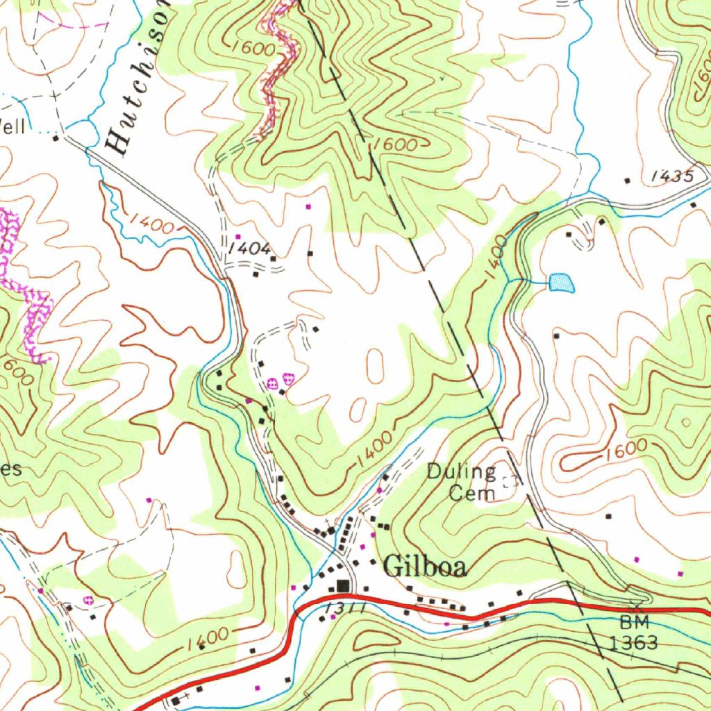 Gilboa, WV (1967, 24000-Scale) Map by United States Geological Survey ...