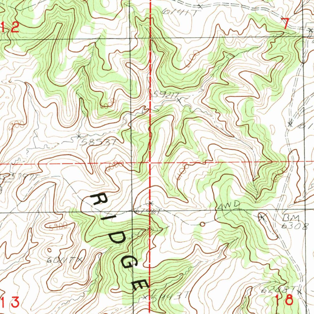 Gillam Draw East, WY (1984, 24000-Scale) Map by United States ...