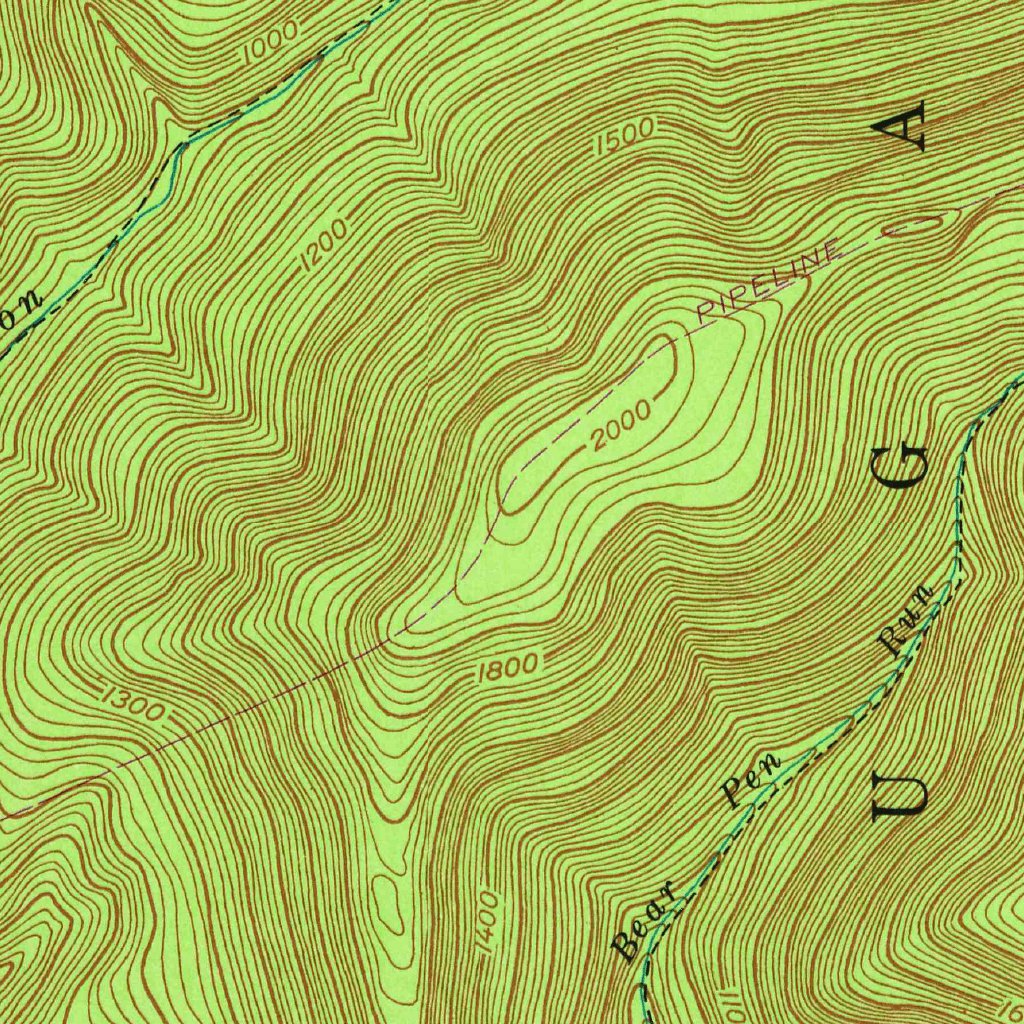 Glen Union, PA (1946, 24000-Scale) Map by United States Geological ...