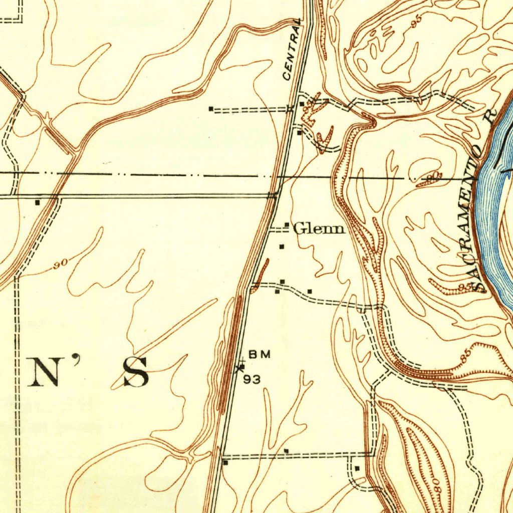 Glenn, CA (1917, 31680-Scale) Map by United States Geological Survey ...