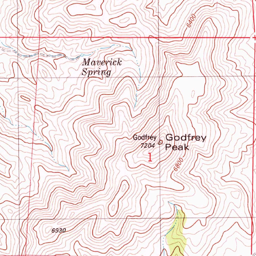 Godfrey Peak, NM (1982, 24000-Scale) Map by United States Geological ...