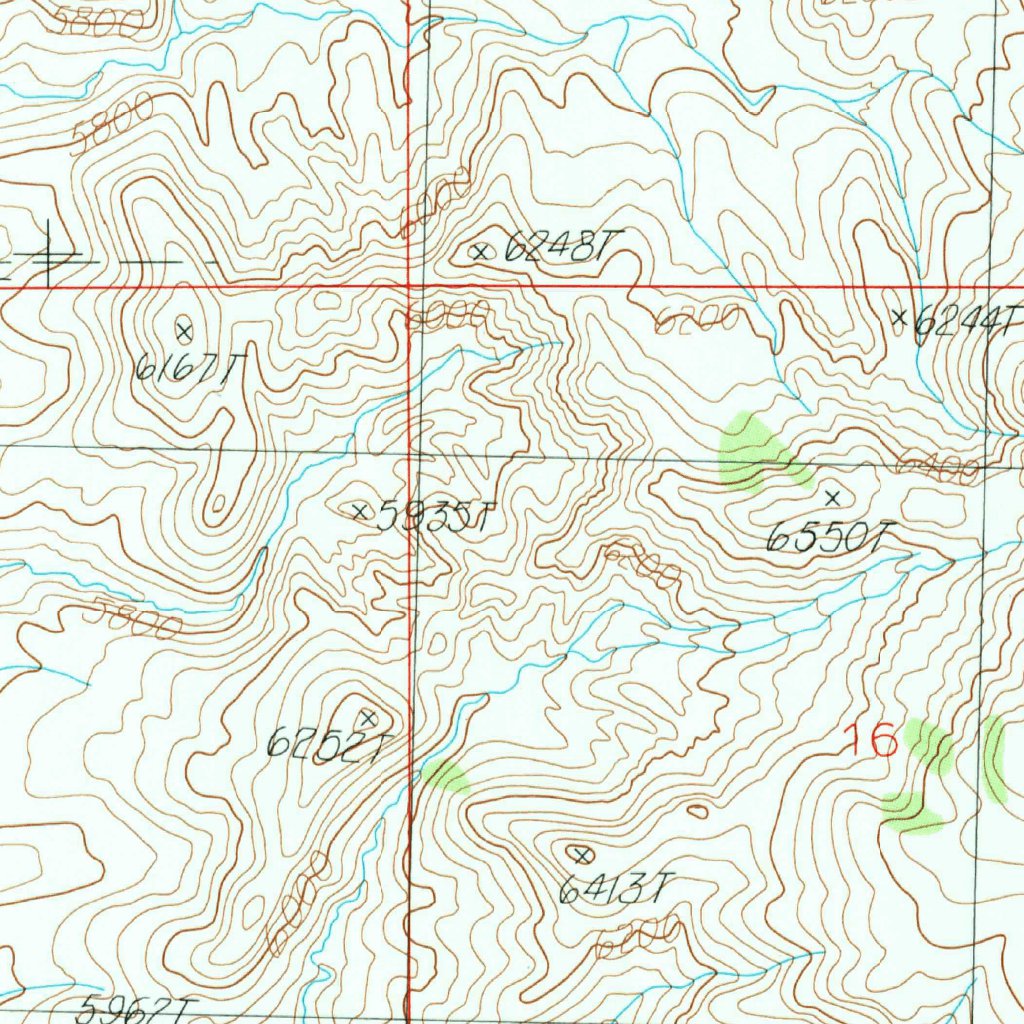Goff Lake, WY (1987, 24000-Scale) Map by United States Geological ...