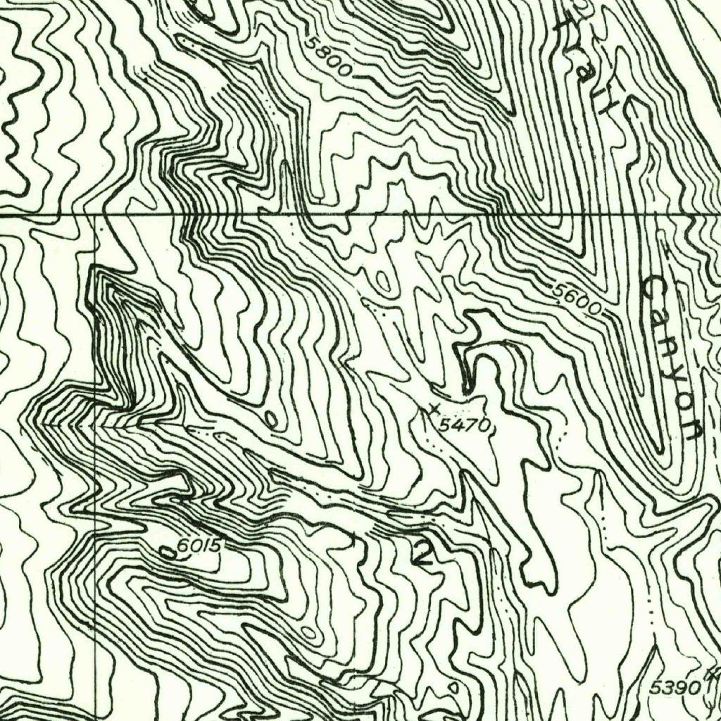 Gold Bar Canyon, UT (1954, 24000-Scale) Map by United States Geological ...