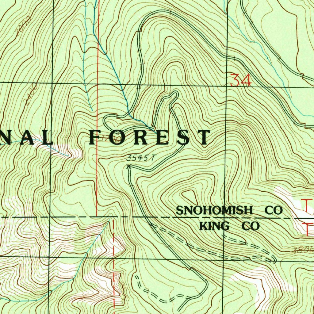 Gold Bar, WA (1989, 24000-Scale) Map by United States Geological Survey ...
