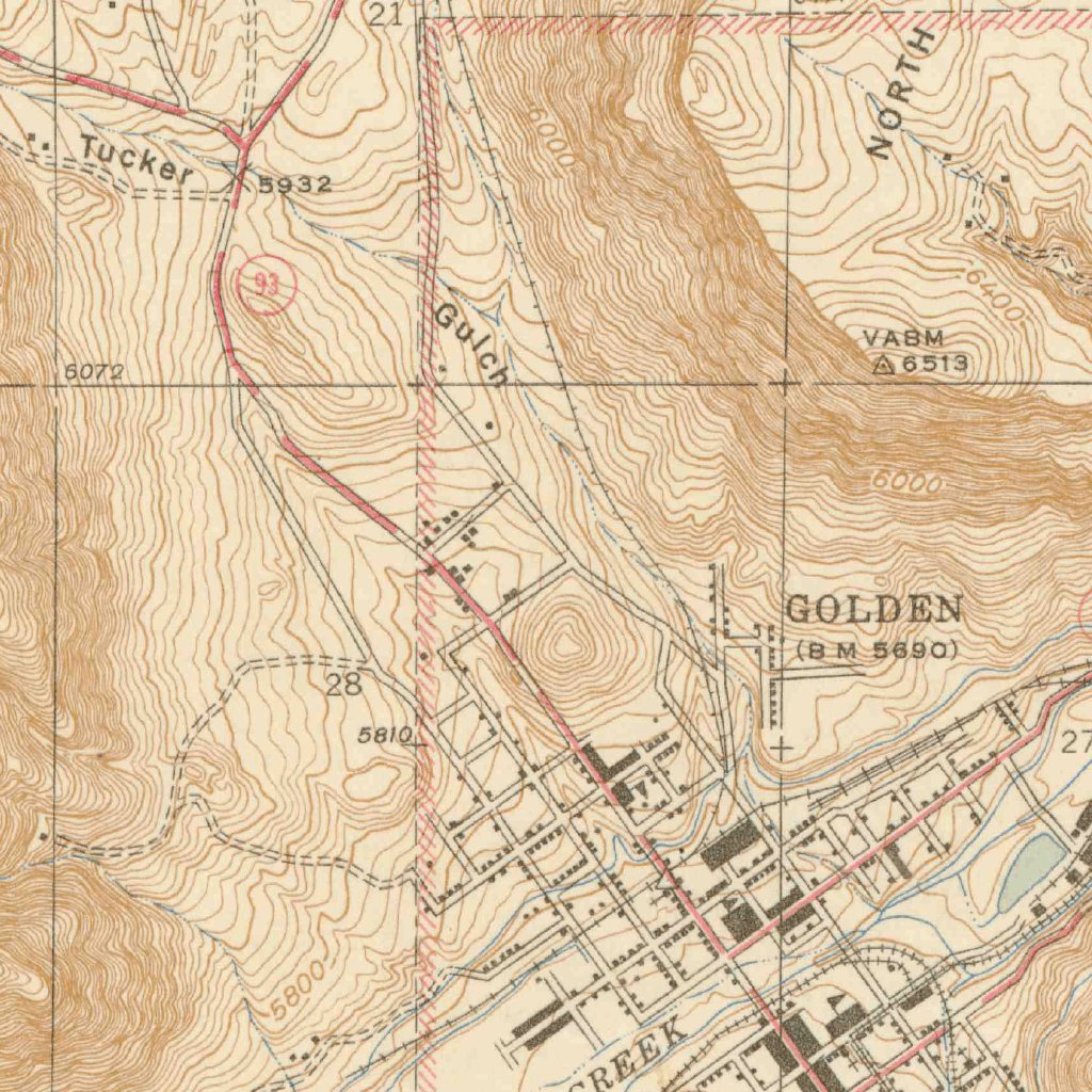 Golden, CO (1942, 31680-Scale) Map by United States Geological Survey ...