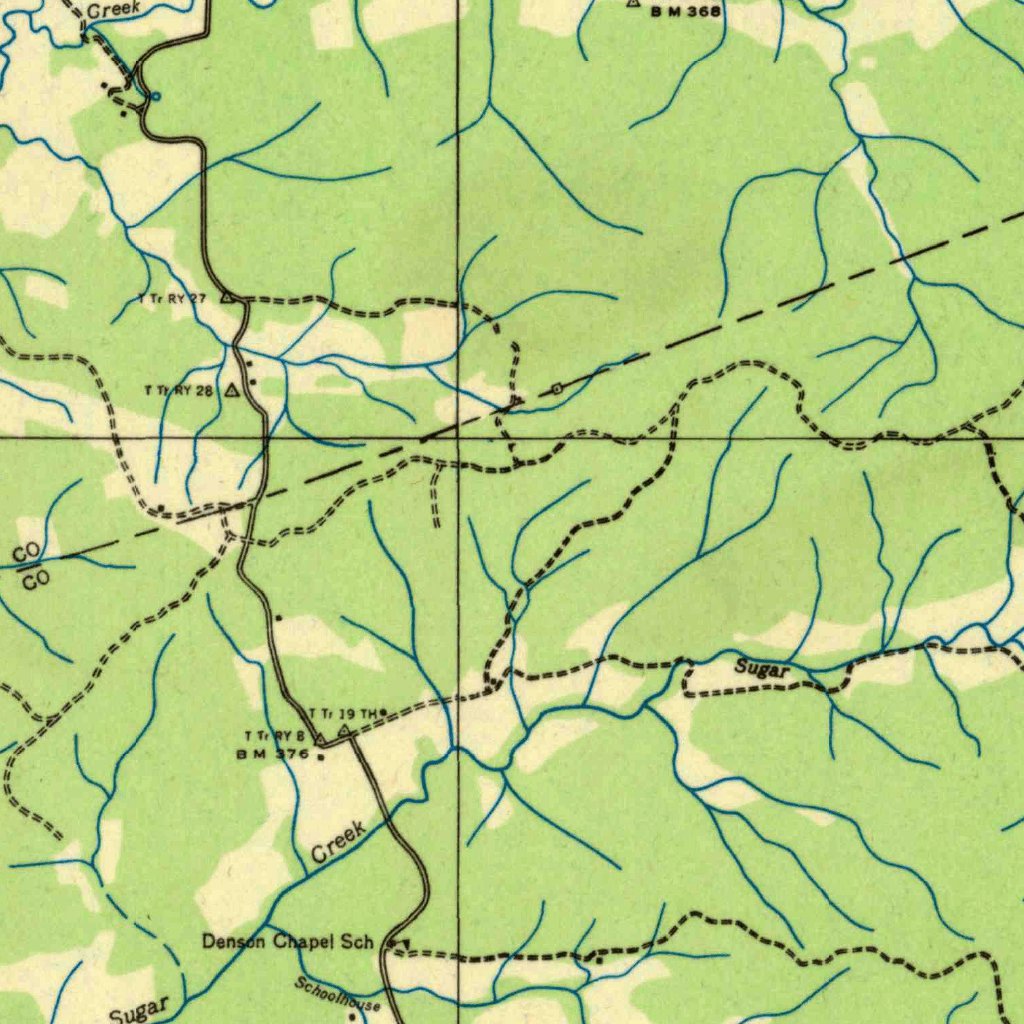 Golden Pond, KY (1936, 48000-Scale) Map by United States Geological ...