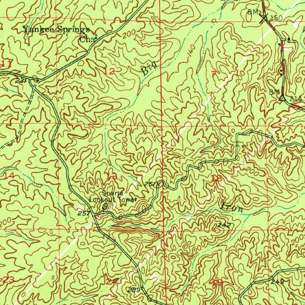 Goldonna, LA (1957, 62500-Scale) Map by United States Geological Survey ...