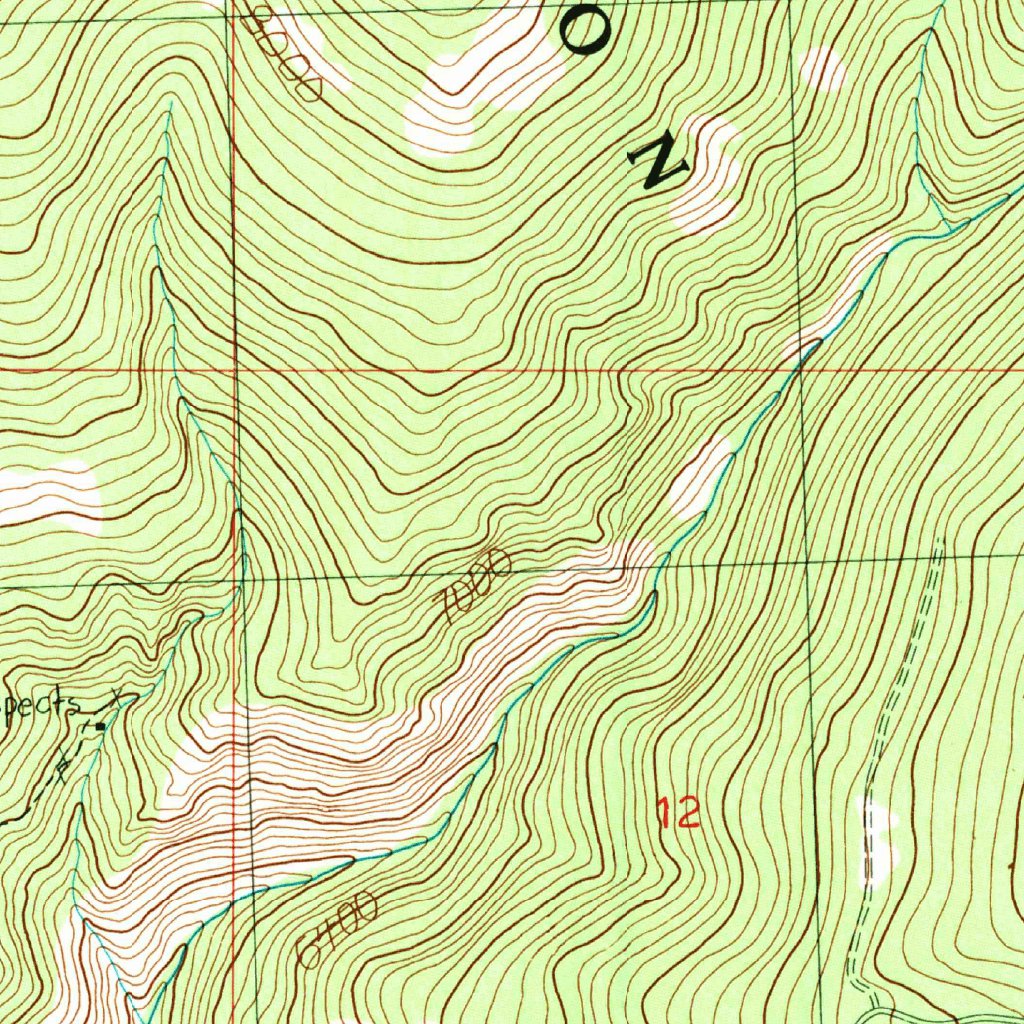 Goldstone Mountain, ID-MT (1989, 24000-Scale) Map by United States ...