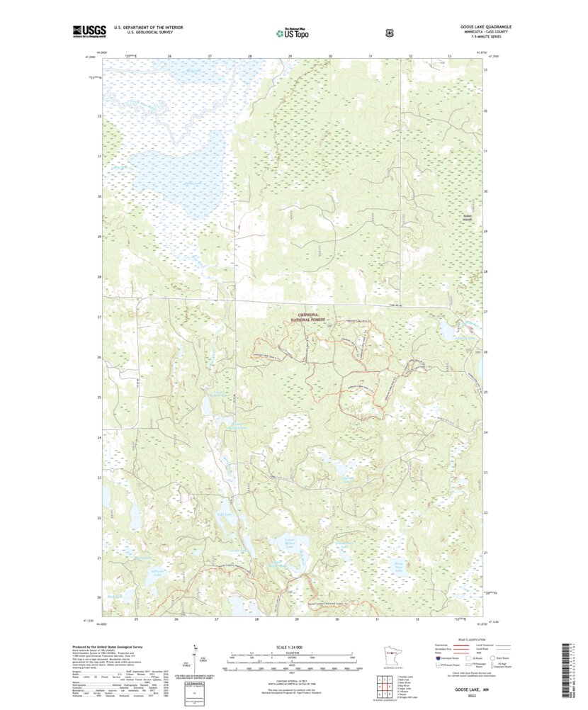 Goose Lake, MN (2022, 24000-Scale) Map by United States Geological ...