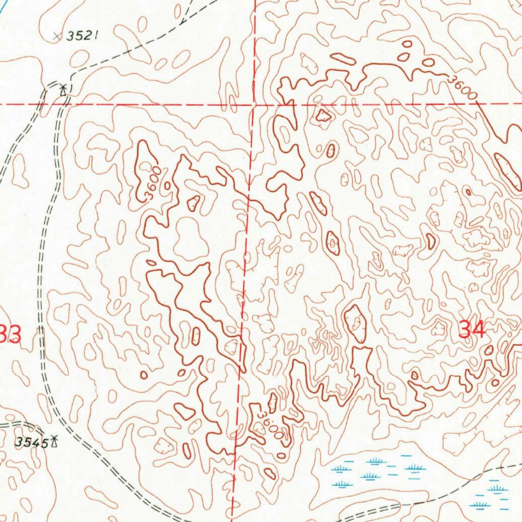 Gordon NW, NE-SD (1969, 24000-Scale) Map by United States Geological ...
