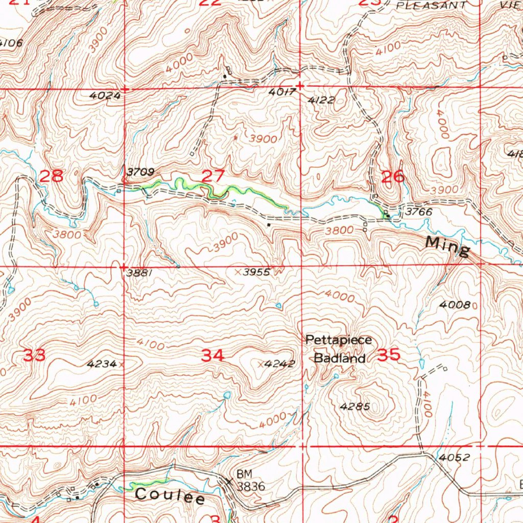Gore Hill, MT (1955, 62500-Scale) Map by United States Geological ...
